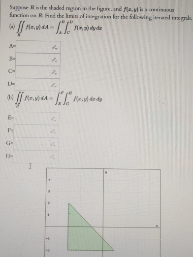 Solved by an EXPERT Suppose R ﻿is the shaded region in the figure, and | Chegg.com