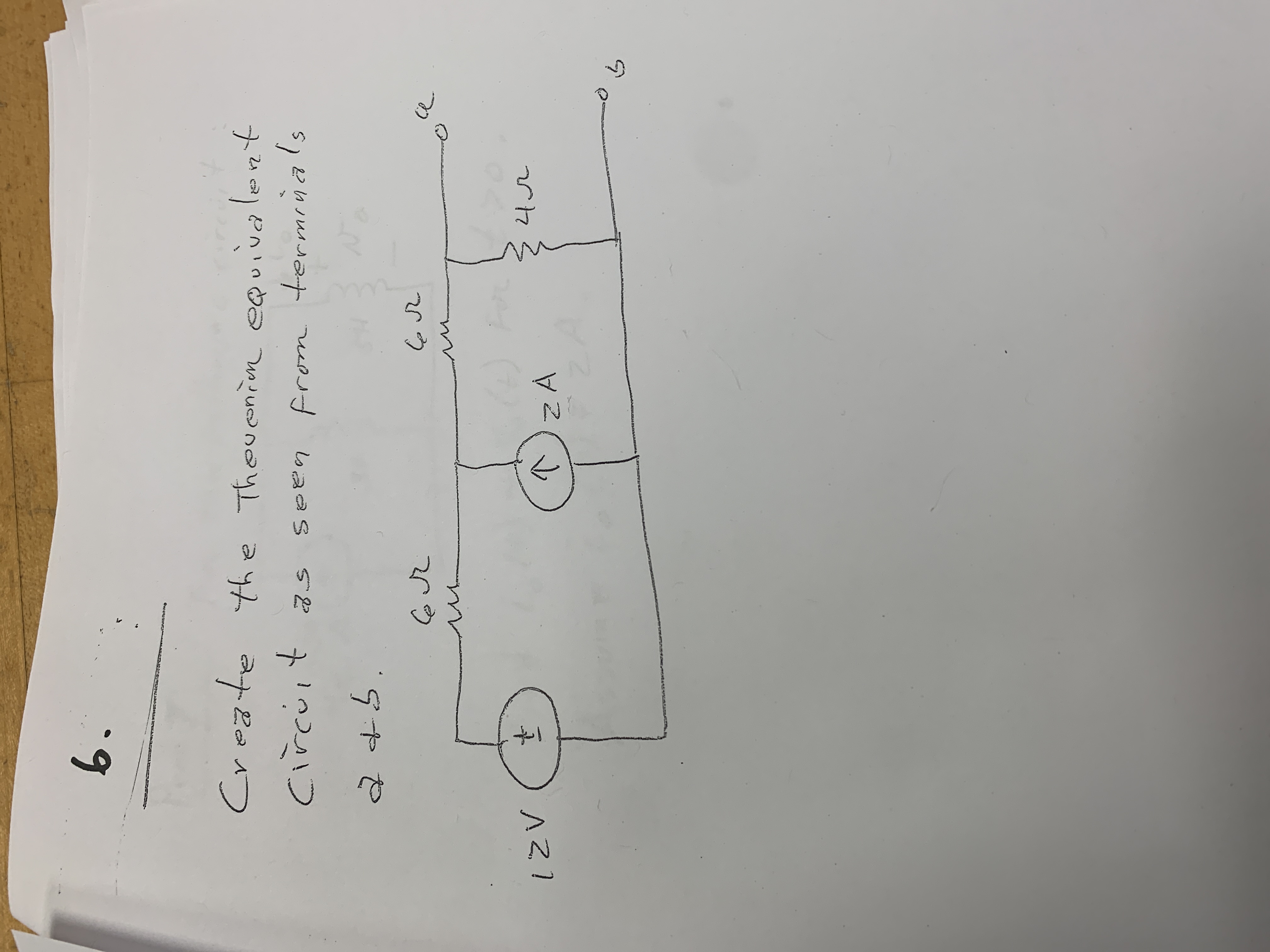 Solved Create the Thouconion equivalentCircuit as soen from | Chegg.com
