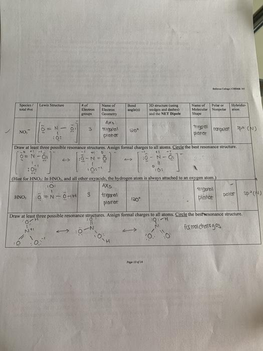 Solved CM Species totale Lewis Structure Hof Electron groups | Chegg.com