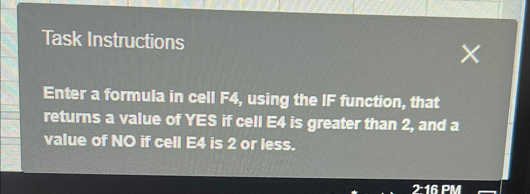 Solved Task InstructionsEnter a formula in cell F4, ﻿using | Chegg.com
