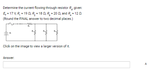 Solved Determine the current flowing through resistor R4 | Chegg.com