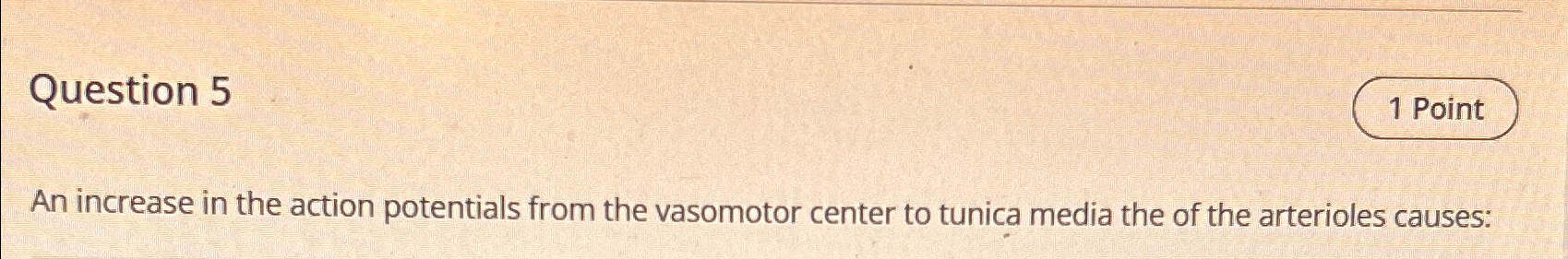 Solved Question 5An increase in the action potentials from | Chegg.com
