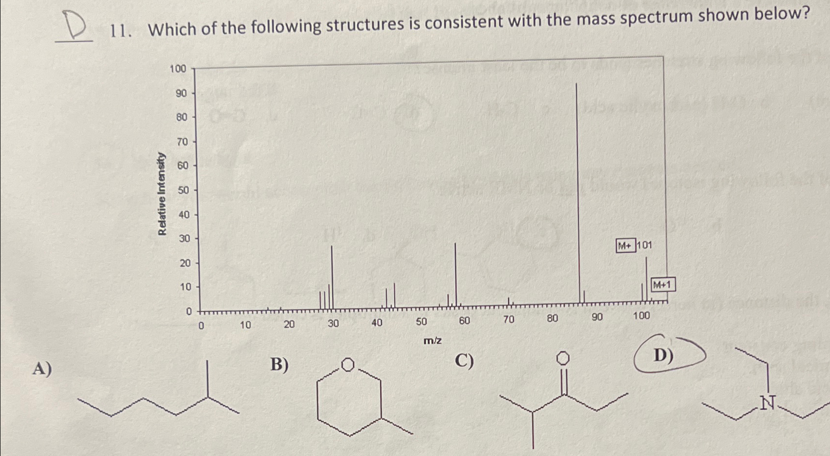 Solved Please explain why "D" ﻿is the correct answer choice | Chegg.com