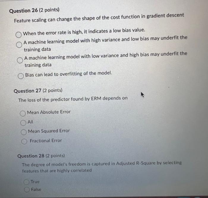 Solved Feature scaling can change the shape of the cost | Chegg.com