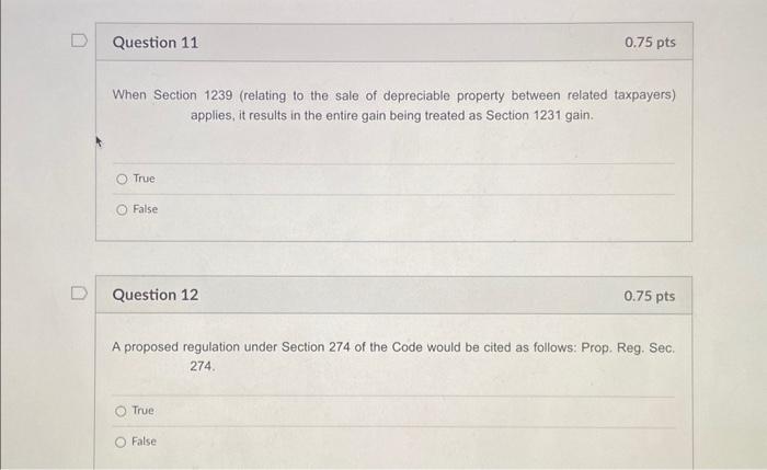 Solved If Section 1231 losses exceed Section 1231 gains, the | Chegg.com