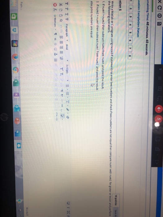 Solved XCIO emaining Time: 46 minutes, 40 seconds. estion | Chegg.com Solved XCIO emaining Time: 46 minutes, 40 seconds. estion | Chegg.com