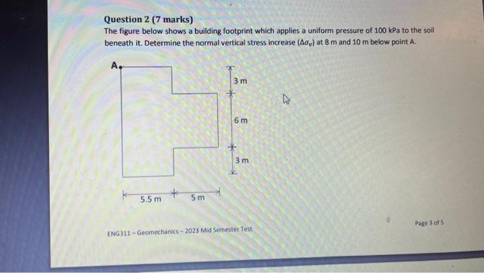 Solved Question 2 (7 marks) The figure below shows a | Chegg.com