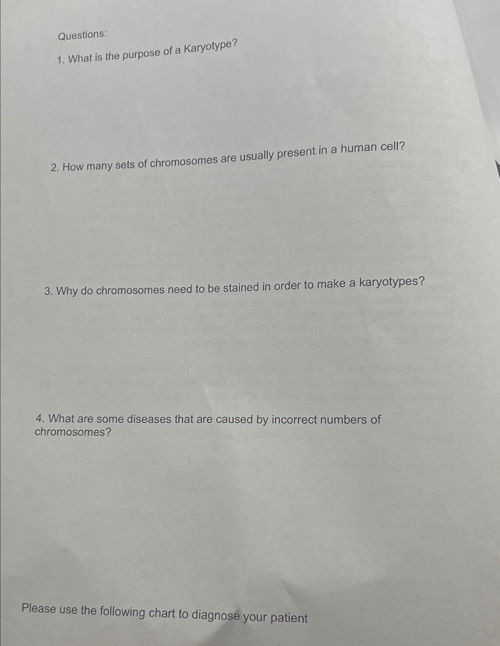 Solved Section:Karyotype lab:When cells divide during | Chegg.com