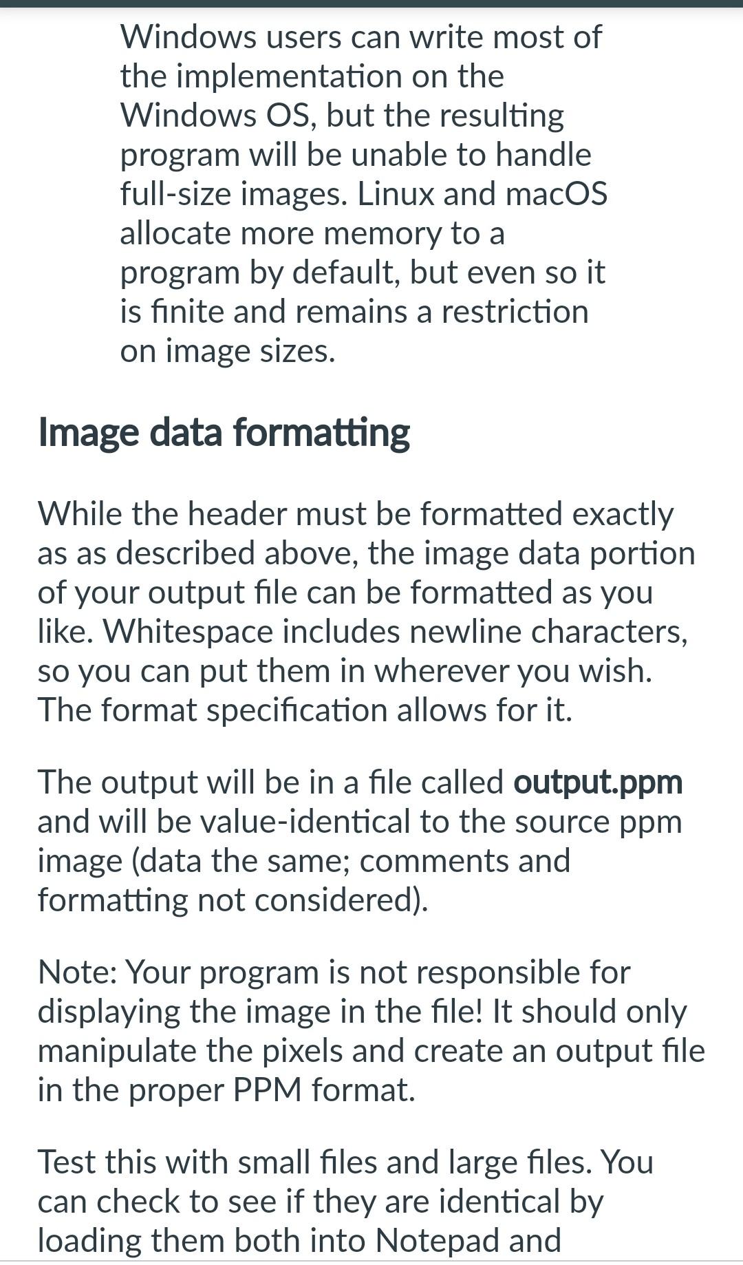 Solved I need you to write a program that reads an image | Chegg.com