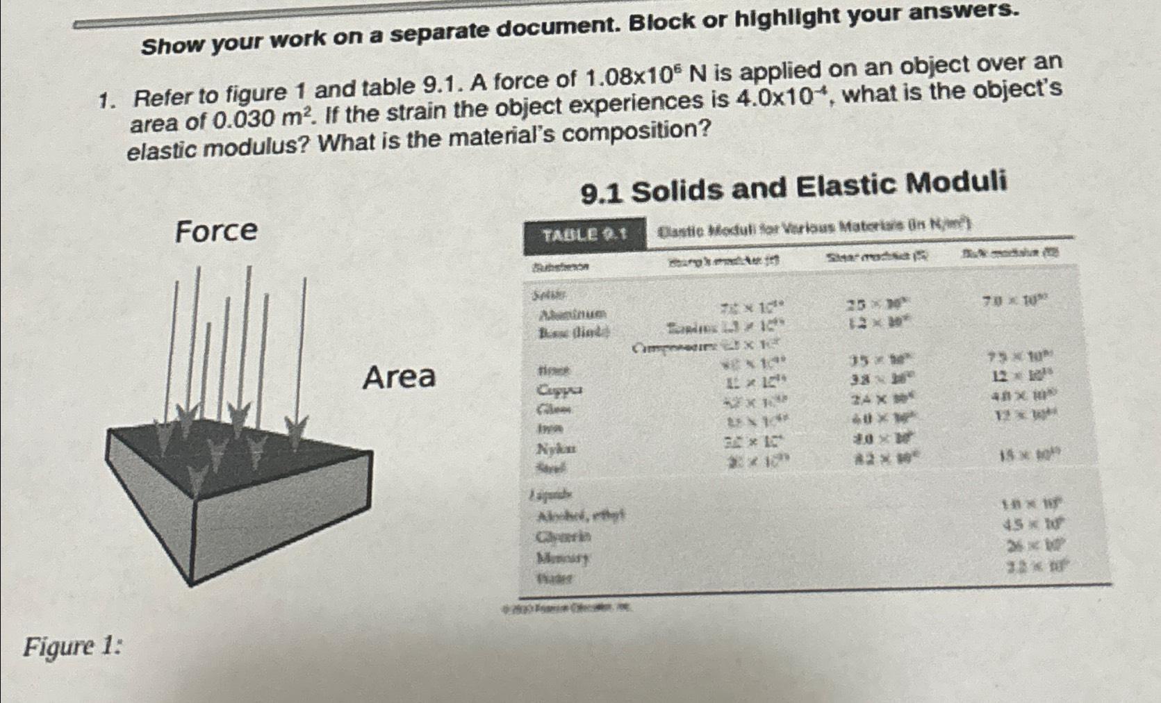 Solved Show your work on a separate document. Block or | Chegg.com