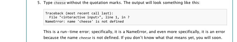 Solved Type cheese without the quotation marks. The output | Chegg.com