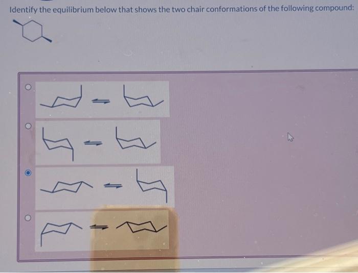 Solved Identify the equilibrium below that shows the two | Chegg.com