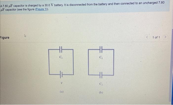 Solved Determine the total stored energy before the two | Chegg.com