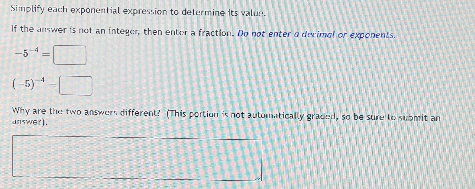 Solved Simplify each exponential expression to determine its | Chegg.com