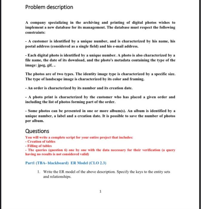 Solved Part2 (TBA- blackboard) Mapping (CLO 2.3) 2. Write | Chegg.com