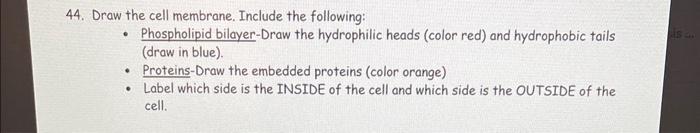 Solved 10. Use arrows to indicate the direction of diffusion | Chegg.com