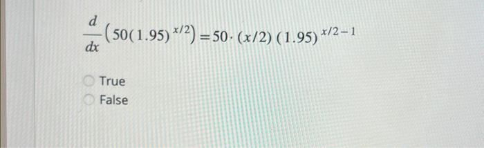 Solved dxd(3x)=3x True | Chegg.com