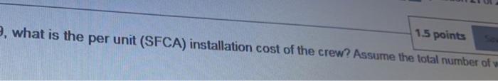Solved If a formwork crew has a daily output of 173 SCA | Chegg.com