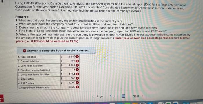 Using EDGAR (Electronic Data Gathering. Analysis, and | Chegg.com