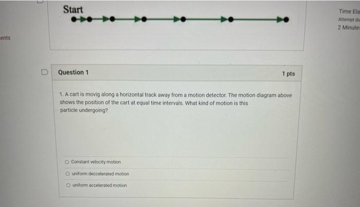 Solved Question 1 1. A cart is movig along a horizontal | Chegg.com