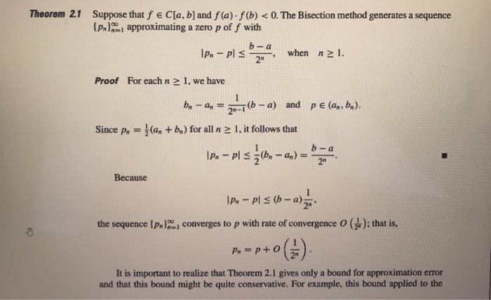Solved 17. Use Theorem 2.1 to find a bound for the number of | Chegg.com