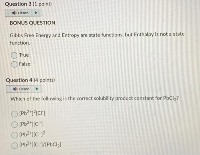 Solved Gibbs Free Energy and Entropy are state functions, | Chegg.com