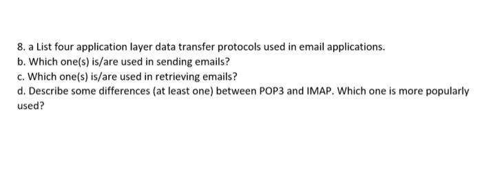 Solved 5. a. How do persistent HTTP connections work? b. How | Chegg.com