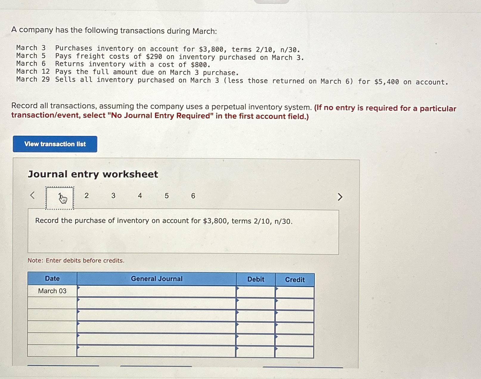 Solved A company has the following transactions during | Chegg.com