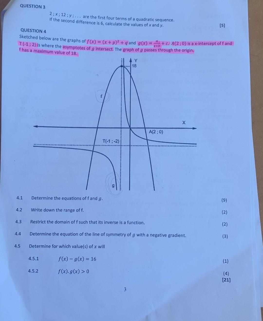 Solved QUESTION 3 2;x;12;y;… are the first four terms of a | Chegg.com