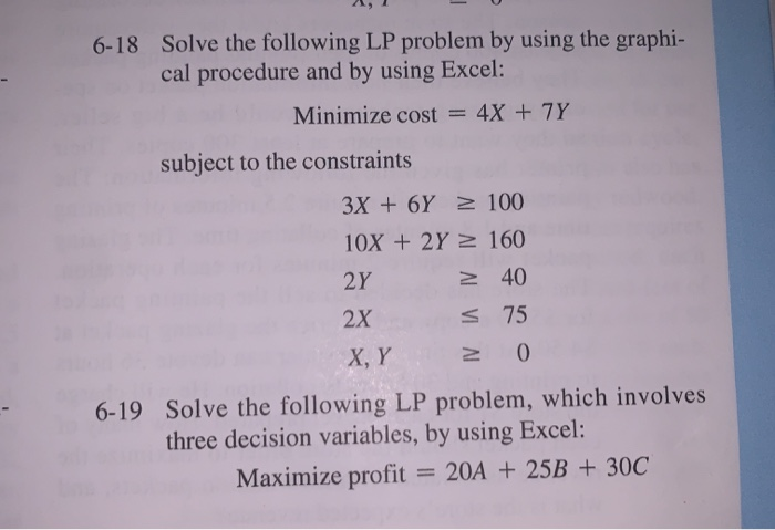 Solved 6-18 Solve the following LP problem by using the | Chegg.com
