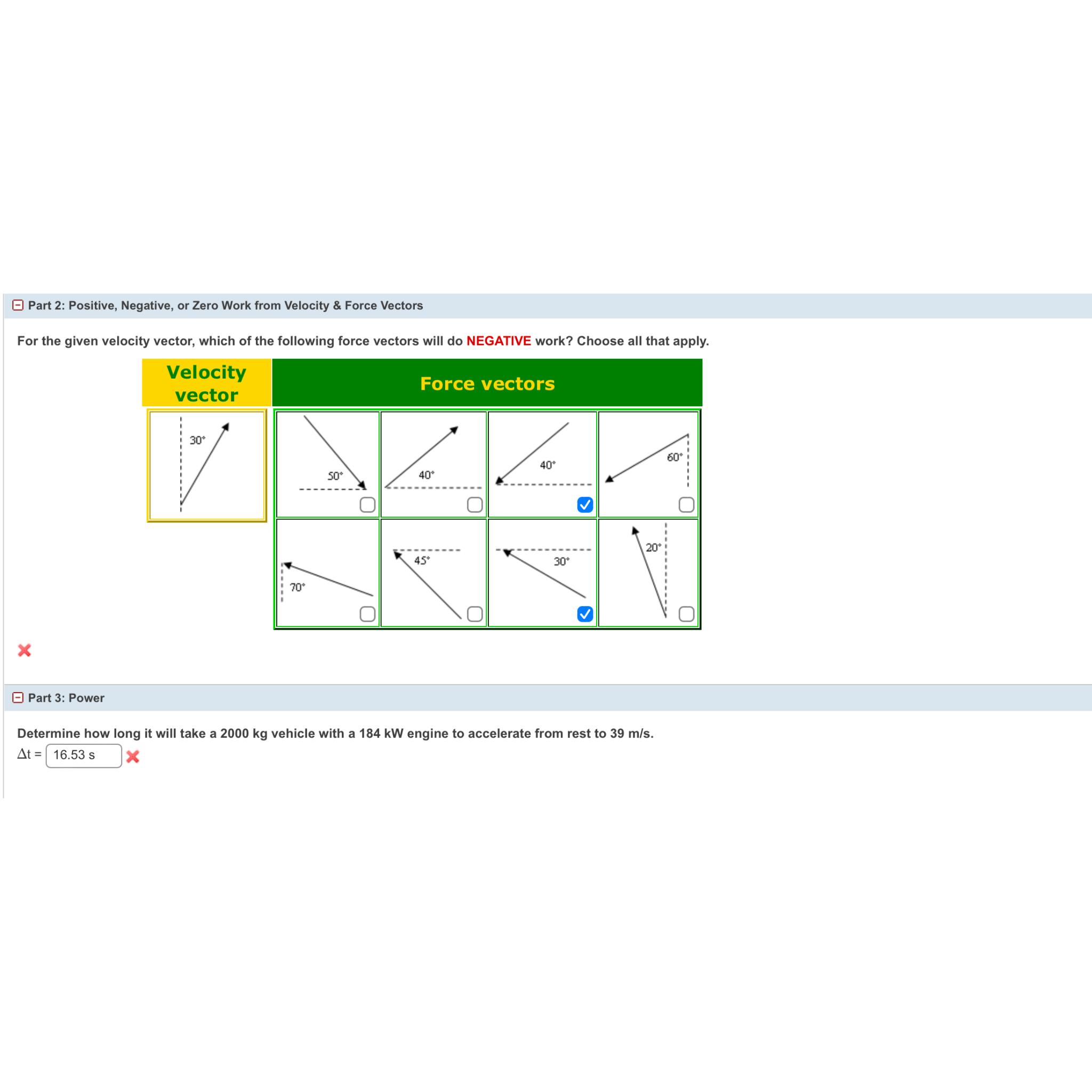 Solved Part 2: Positive, Negative, or Zero Work from | Chegg.com Solved Part 2: Positive, Negative, or Zero Work from | Chegg.com