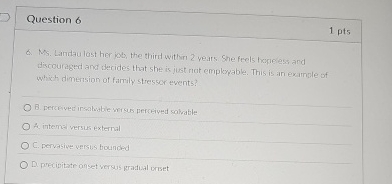 Solved Question 61 ﻿pts6. ﻿Ms. ﻿Lamila last her jots, the | Chegg.com