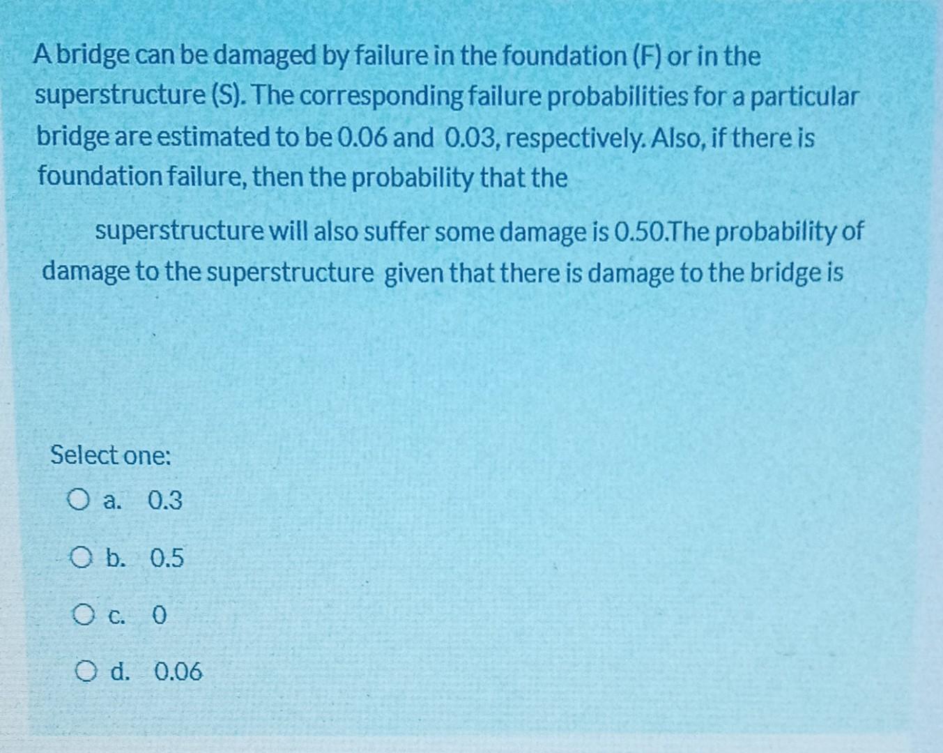 Solved A bridge can be damaged by failure in the foundation | Chegg.com