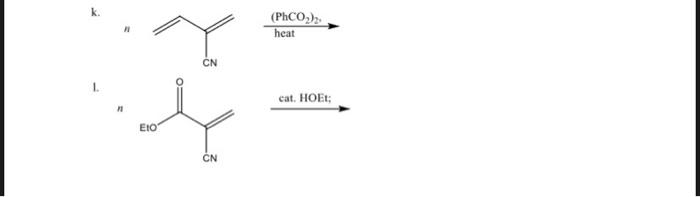 Solved (PhCO2) heat CN cat. HOE; #1 ΕΙΟ" CN | Chegg.com