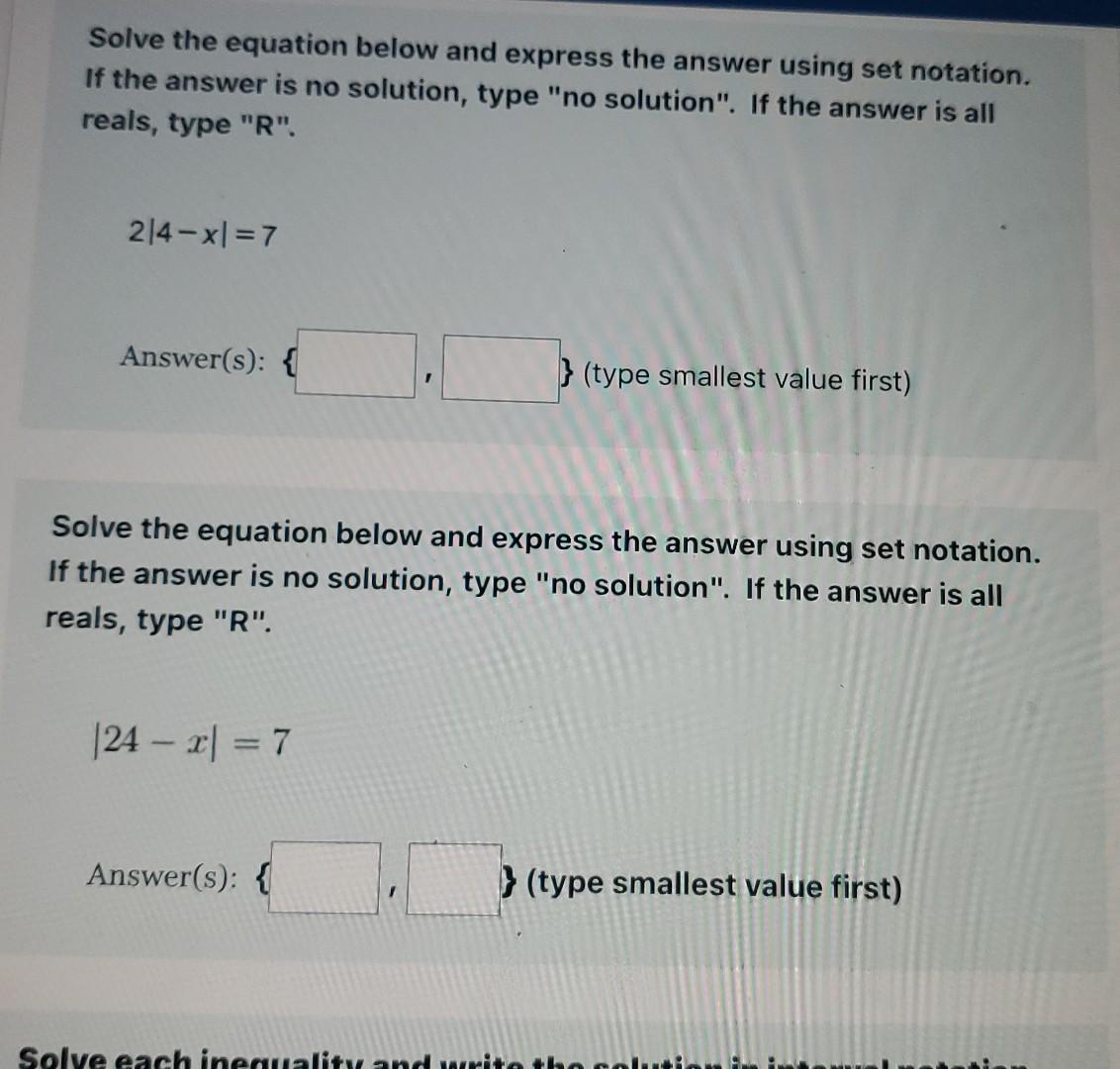 Solved Solve the equation below and express the answer using | Chegg.com