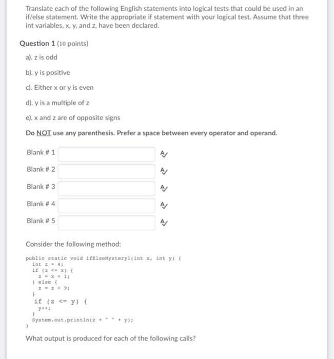 Solved Translate each of the following English statements | Chegg.com