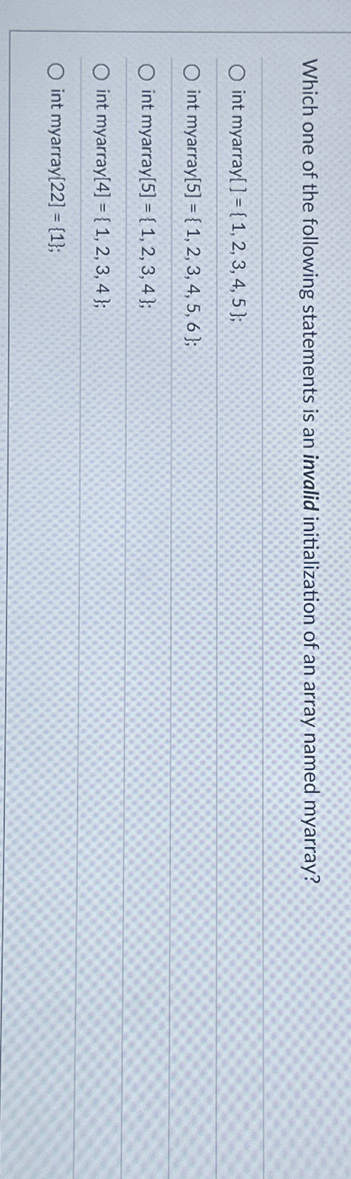 High Quality SOLUTION Which one of the following statements is an invalid | Chegg.com