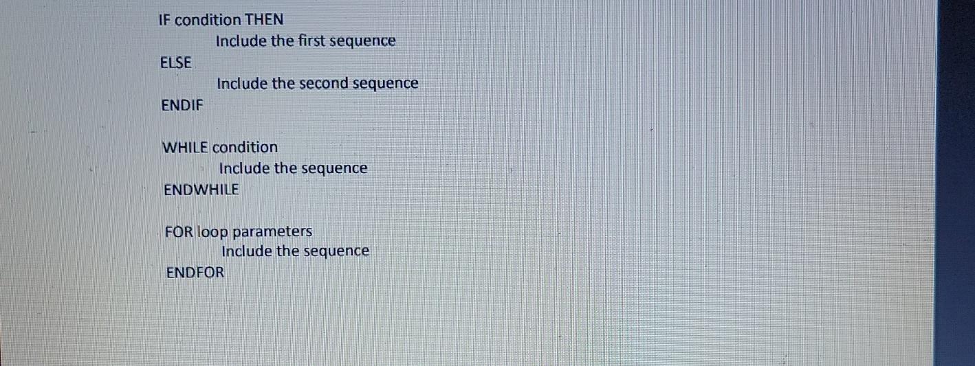 Solved 5-1 Final Project Building Block Two: Pseudocode | Chegg.com