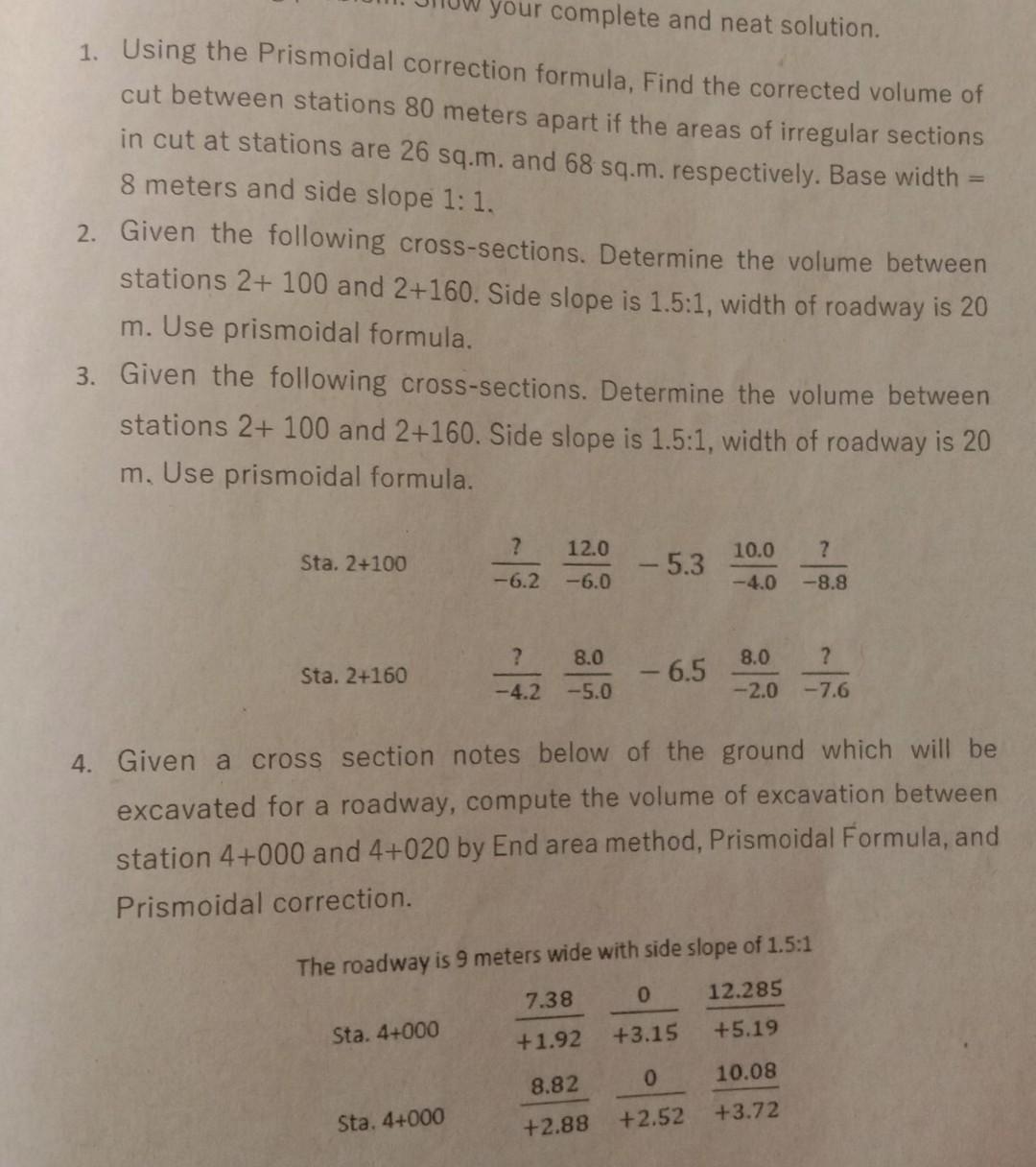 Solved your complete and neat solution. 1. Using the | Chegg.com