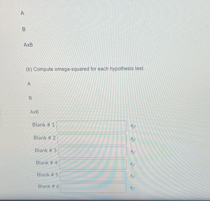 Solved Using the data given in the following F table: "enter | Chegg.com