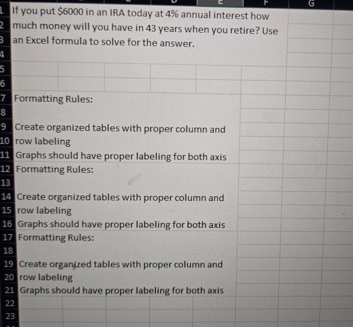 Solved If you put $6000 ﻿in an IRA today at 4% ﻿annual | Chegg.com