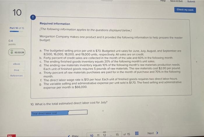 Solved Required information [The following information | Chegg.com