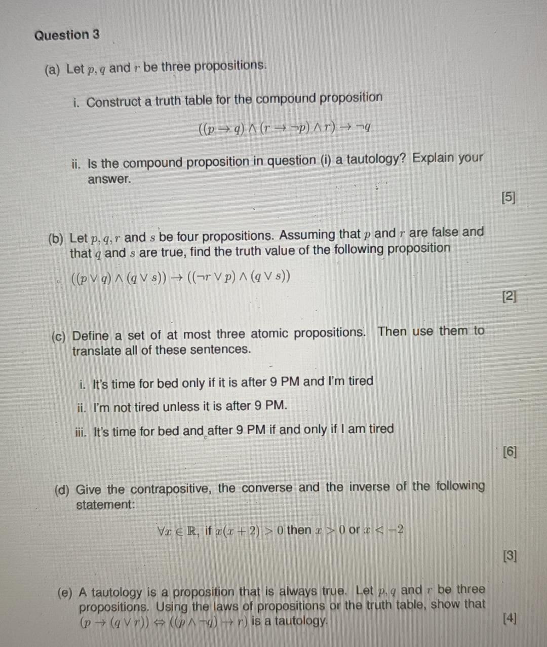 Solved Question 3(a) ﻿Let p,q ﻿and r ﻿be three | Chegg.com