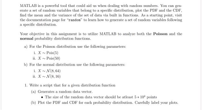 Solved MATLAB is a powerful tool that could aid us when | Chegg.com