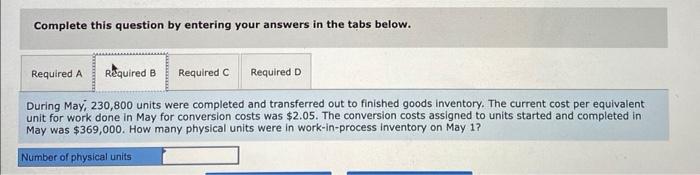 Solved Problem 8-69 (Algo) Solving for Unknowns: FIFO Method | Chegg.com