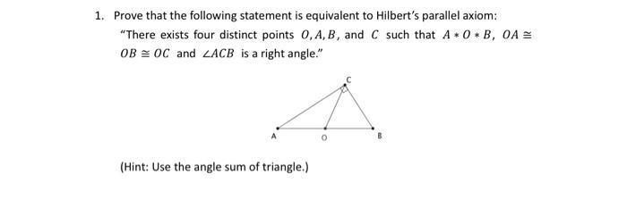 Solved 1. Prove that the following statement is equivalent | Chegg.com Solved 1. Prove that the following statement is equivalent | Chegg.com