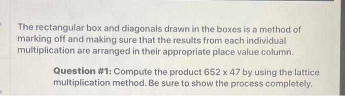 Solved The rectangular box and diagonals drawn in the boxes | Chegg.com