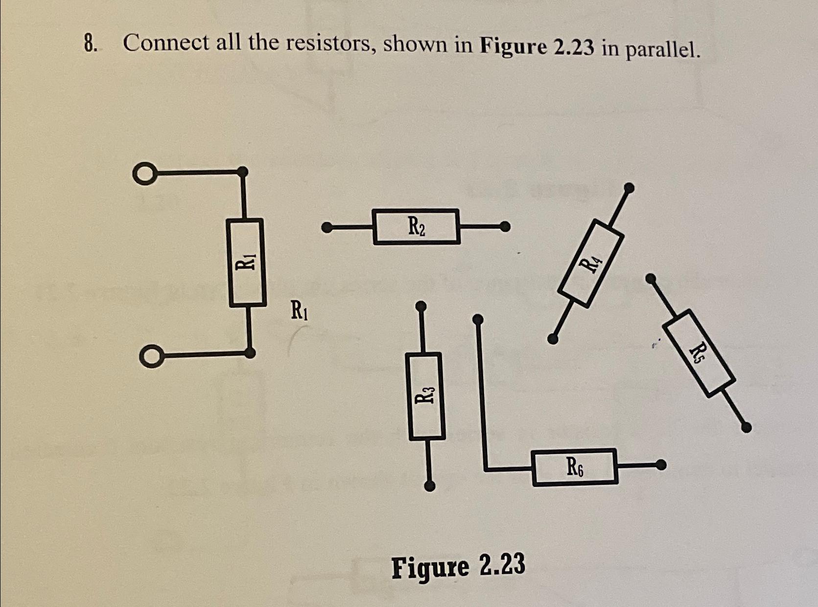 Solved ***DO NOT REDRAW THE CIRCUITS***Connect all the | Chegg.com