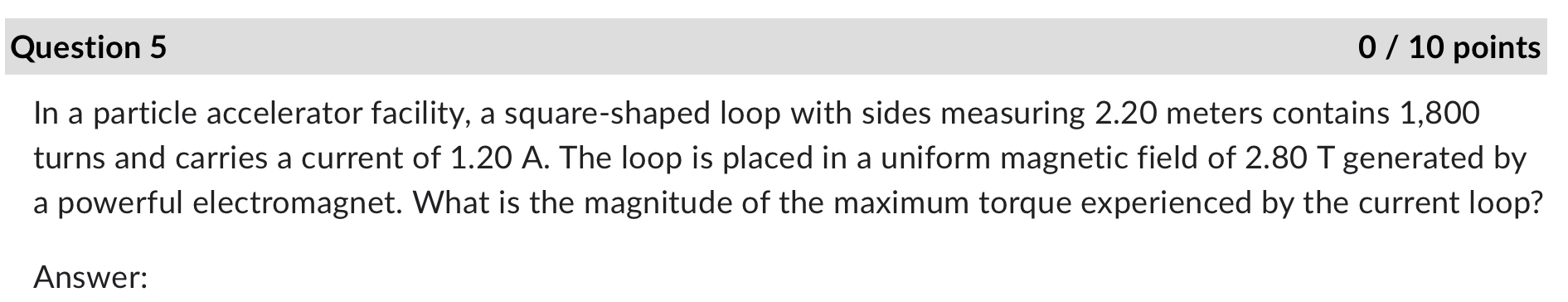 Solved Question 5010 ﻿pointsIn a particle accelerator | Chegg.com