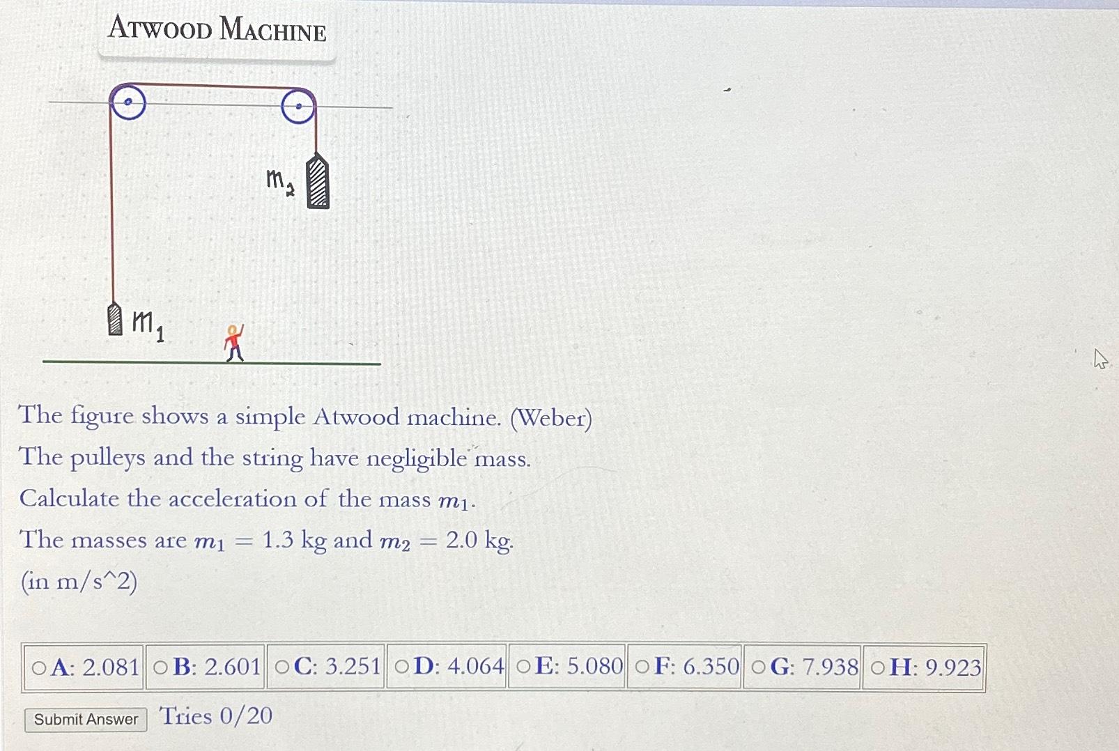 Solved Atwood MachineThe figure shows a simple Atwood | Chegg.com Solved Atwood MachineThe figure shows a simple Atwood | Chegg.com